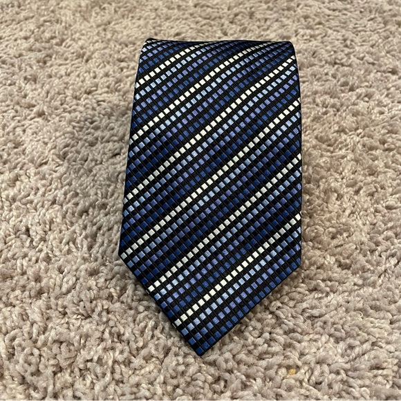George | Accessories | George Striped Tie Blue | Poshmark